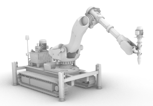 3D Printer Robot - Macro3D Concrete Printing